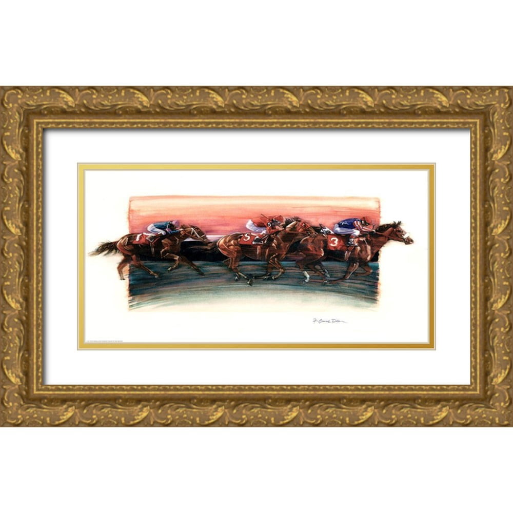 Dean, Bruce 24x14 Gold Ornate Wood Framed with Double Matting Museum ...