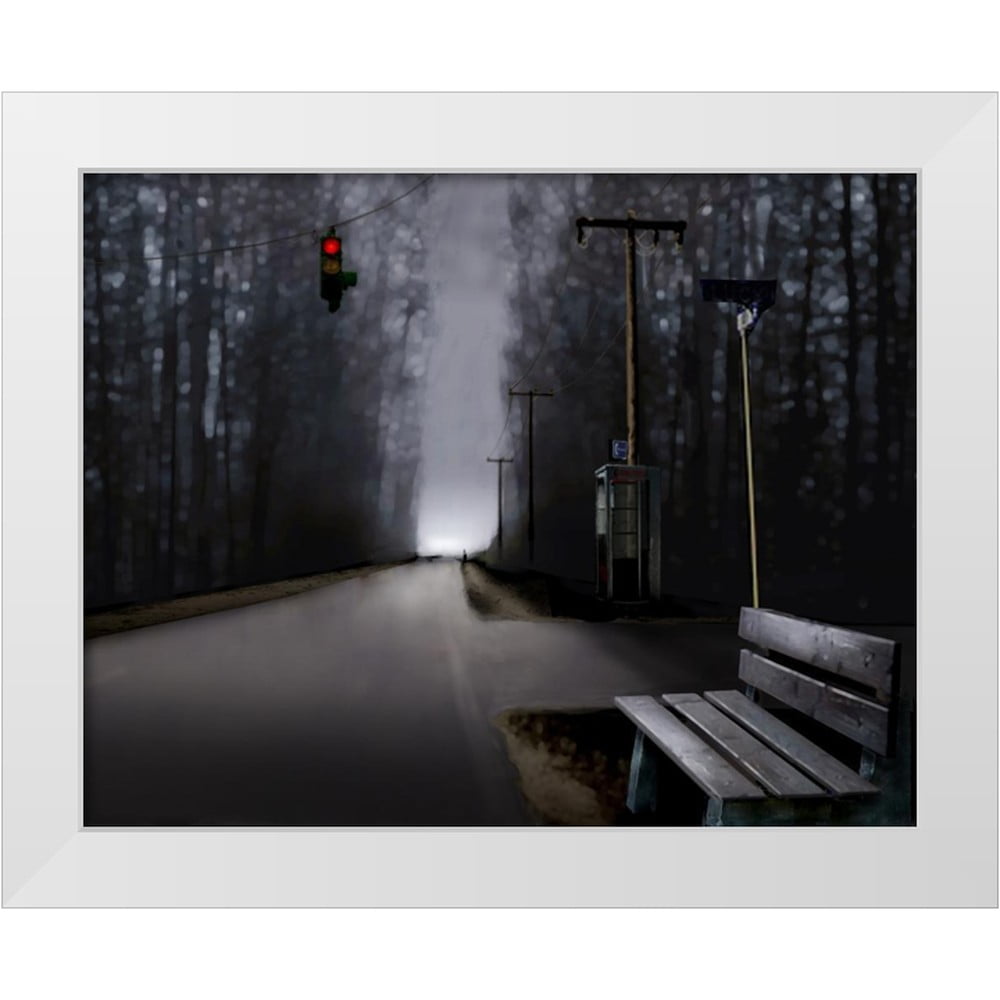 Dean, Bruce 24x20 White Modern Wood Framed Museum Art Print Titled - Intersection - Walmart.com
