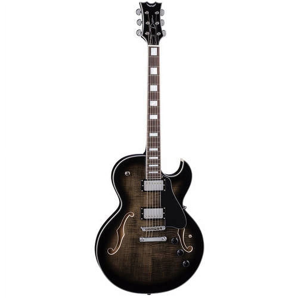 Dean Colt Flame-Top Electric Guitar with Piezo, Black - Walmart.com
