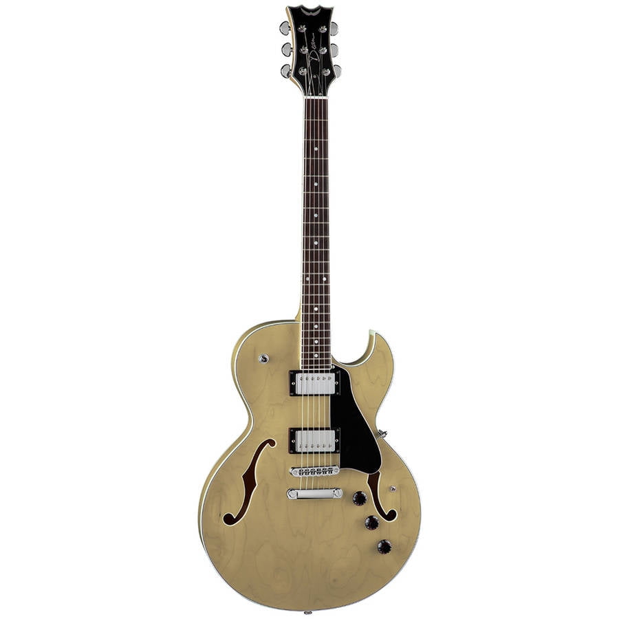 Dean Colt Semi-Hollowbody Electric Guitar w/ Piezo - Beige - Walmart.com