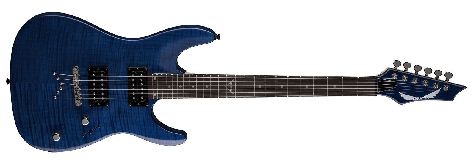Dean Custom C350 Solid-Body Electric Guitar - Trans Blue - Walmart.com