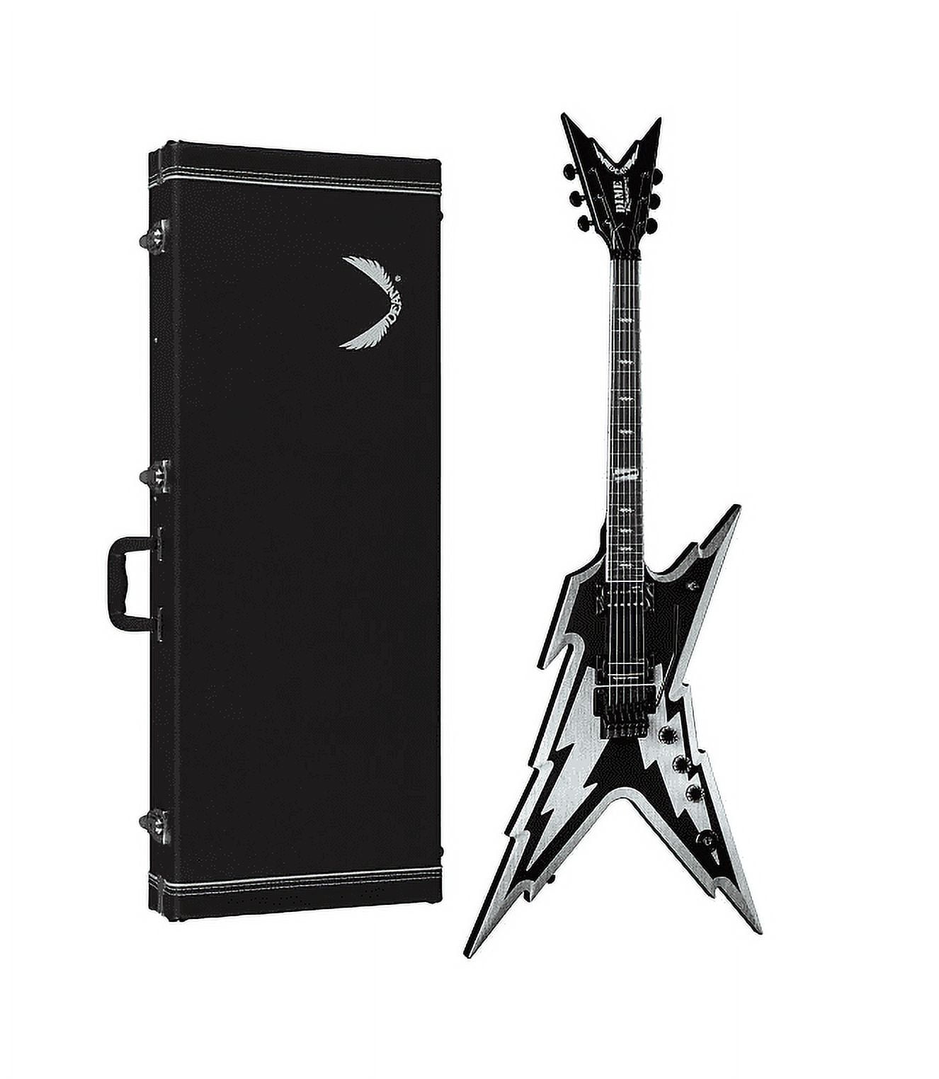 Dean 6 String Dimebag Razorbolt Electric Guitar w/ Case - Black/Silver ...