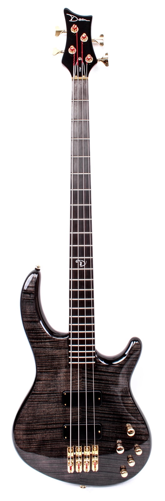 Dean 4 String Edge Pro Series 24 Fret Electric Bass Guitar - Trans ...