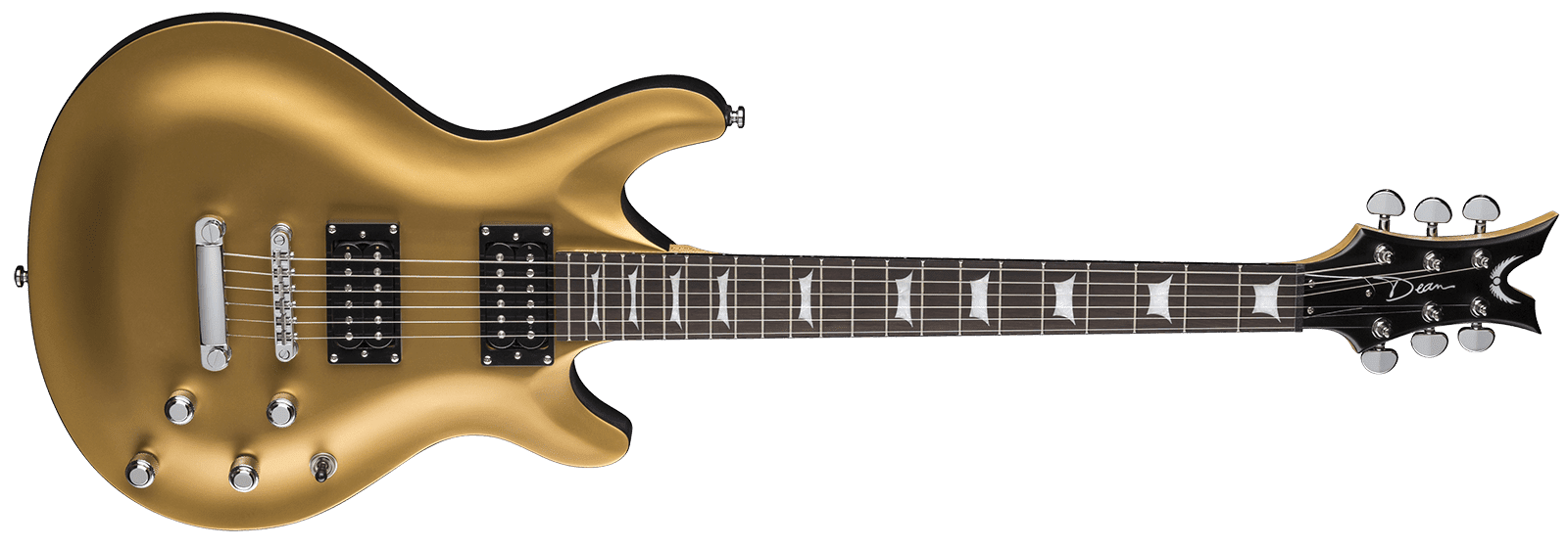 Dean Icon-X 6-String Basswood Electric Guitar - Satin Gold Finish ...