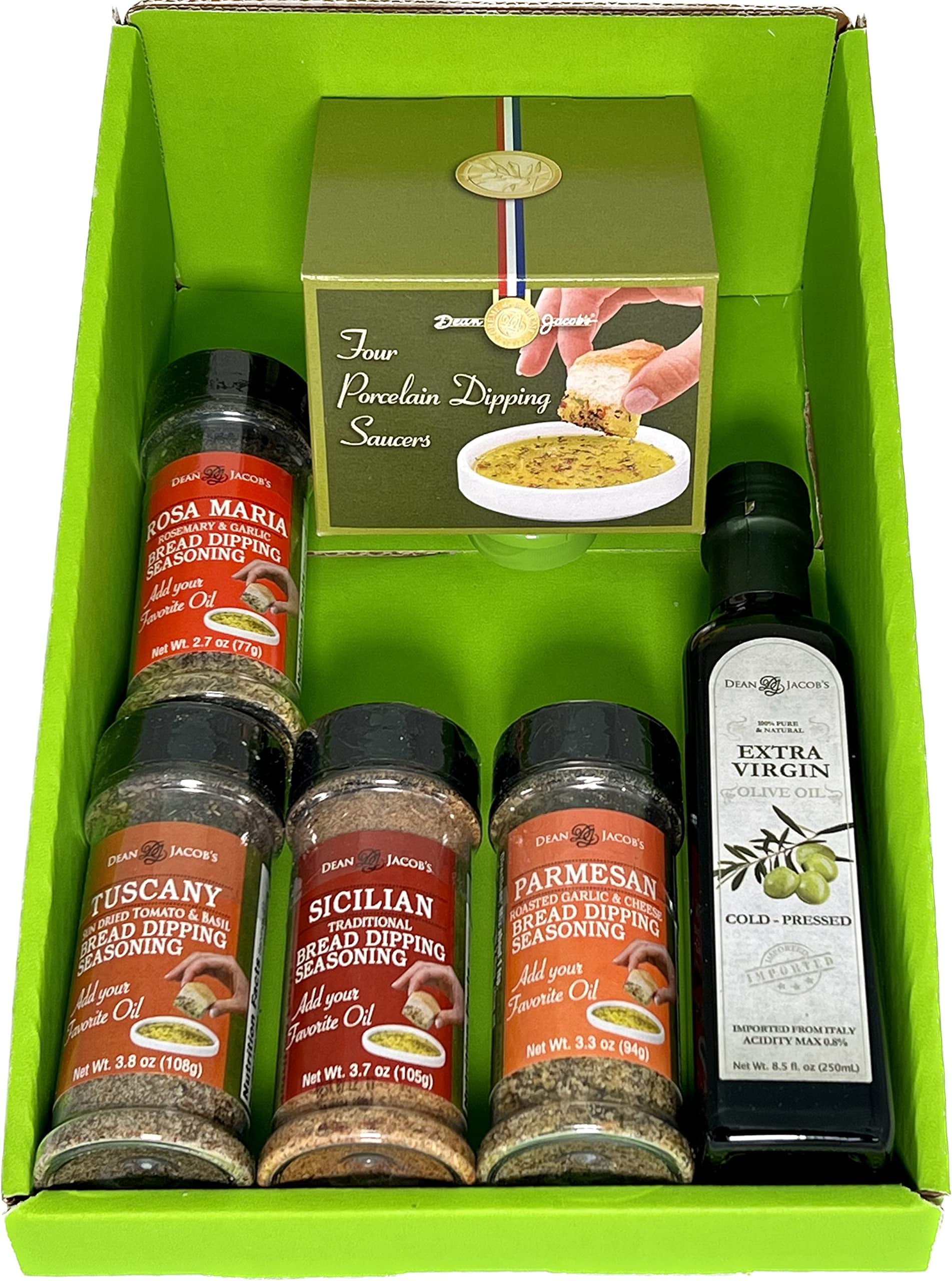 Dean Jacob's Bread Dipping CM31 Shaker Jar Gift Box Set - 9 Piece ...