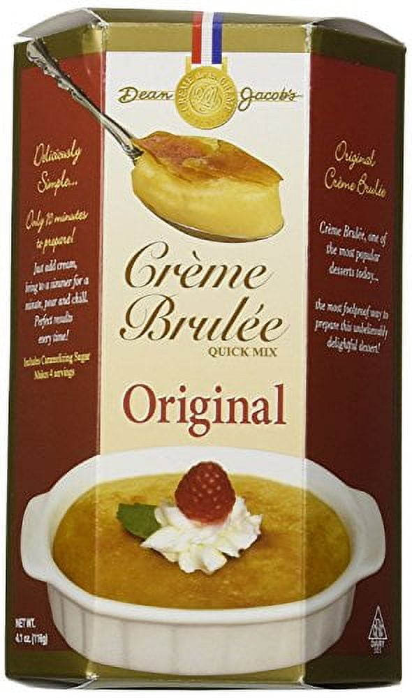 Dean Jacobs Creme Brulee Quick Mix, 4.1oz (Xcell Creme Brulee Mix) 2 ...