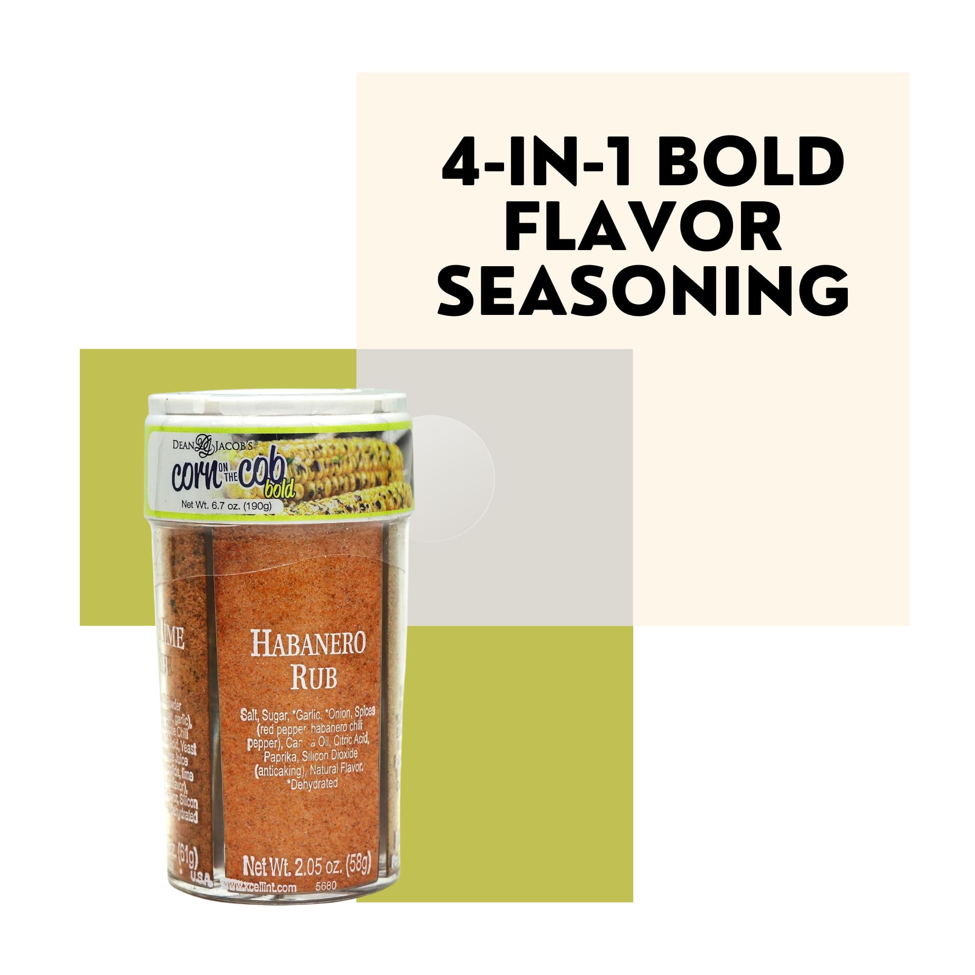 Dean Jacobs Bold Corn on the Cob 4-in-1 Seasoning H2FSD - Walmart.com