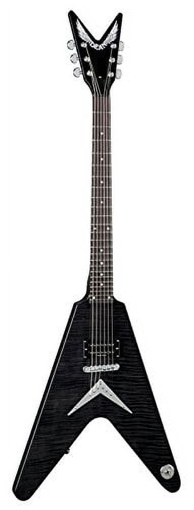 Dean Karl Sanders "The Black V" Electric Guitar - Trans Black - Walmart.com