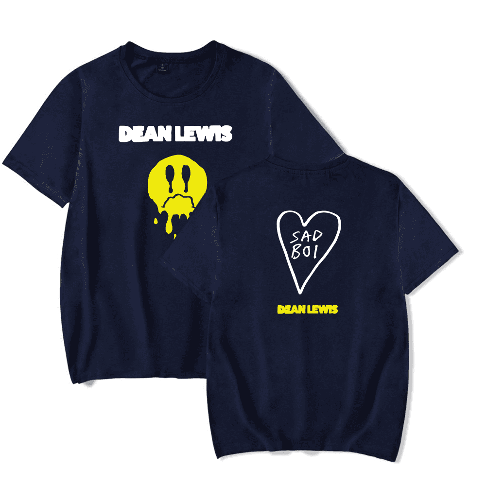 Dean Lewis Merch T-Shirt Sad Boi Face Logo Short Sleeve Top Tees Women ...
