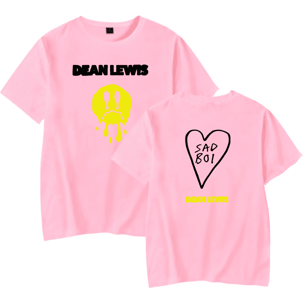 Dean Lewis Merch T-Shirt Sad Boi Face Logo Short Sleeve Top Tees Women ...