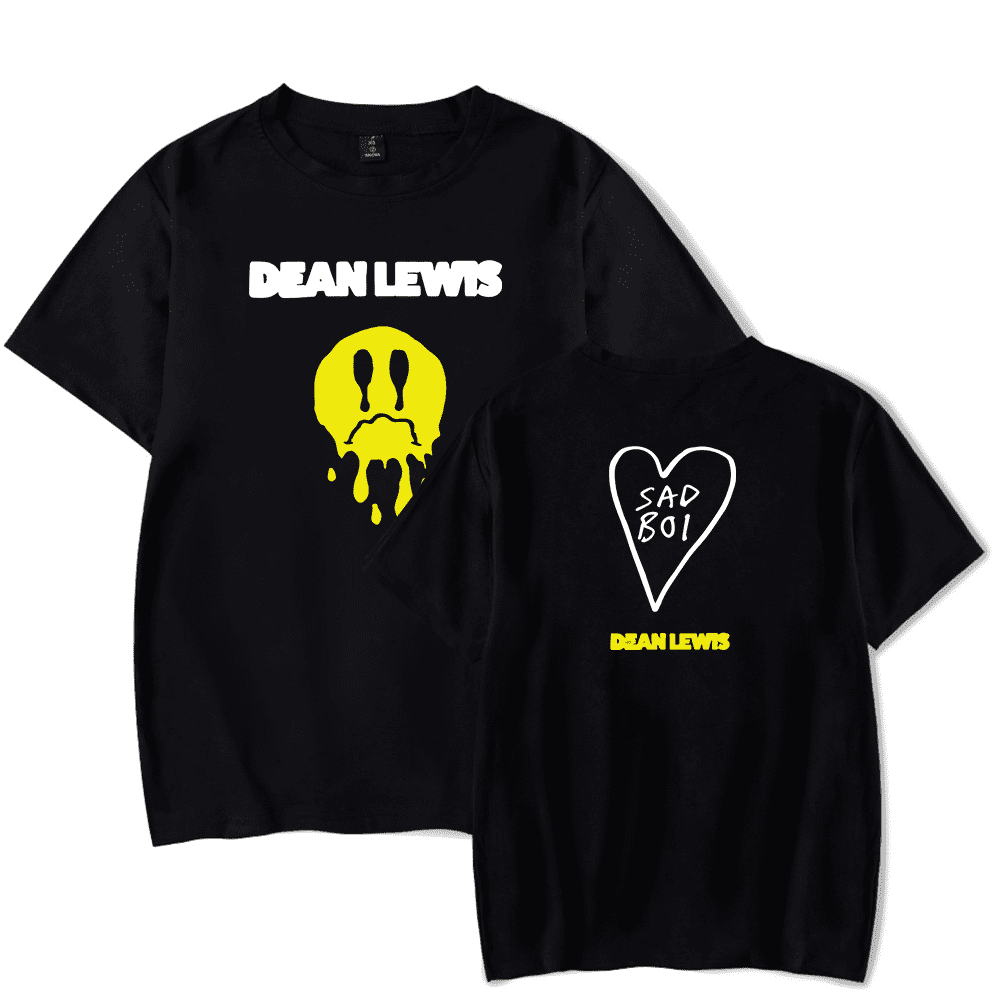 Dean Lewis Merch T-Shirt Sad Boi Face Logo Short Sleeve Top Tees Women ...