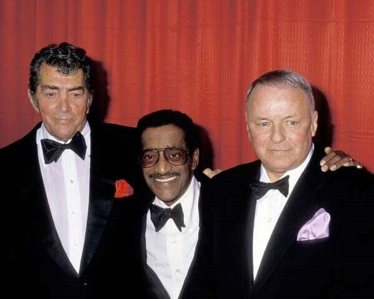 Dean Martin Sammy Davis Jnr & Frank Sinatra in tuxedos pose 1990's 8x10 ...