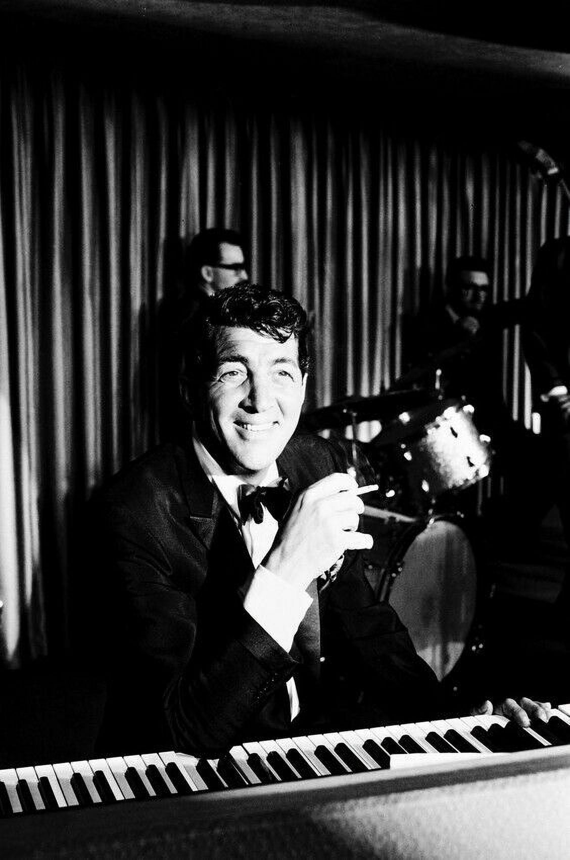 Dean Martin smoking cigarette at keyboard ocean's 11 24x36 inch poster ...