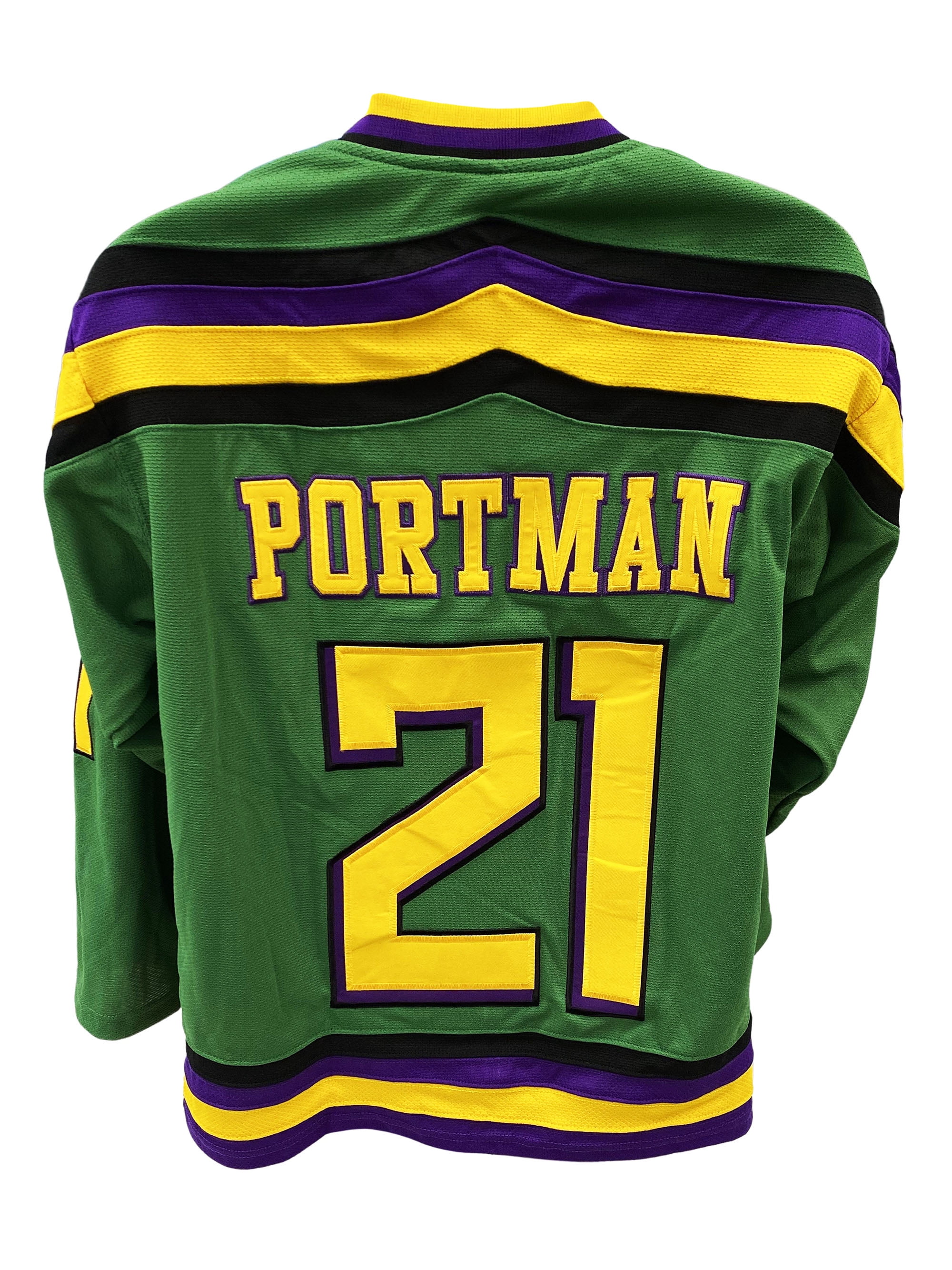 Dean Portman 21 Ducks Hockey Jersey Embroidered Costume Mighty Movie ...