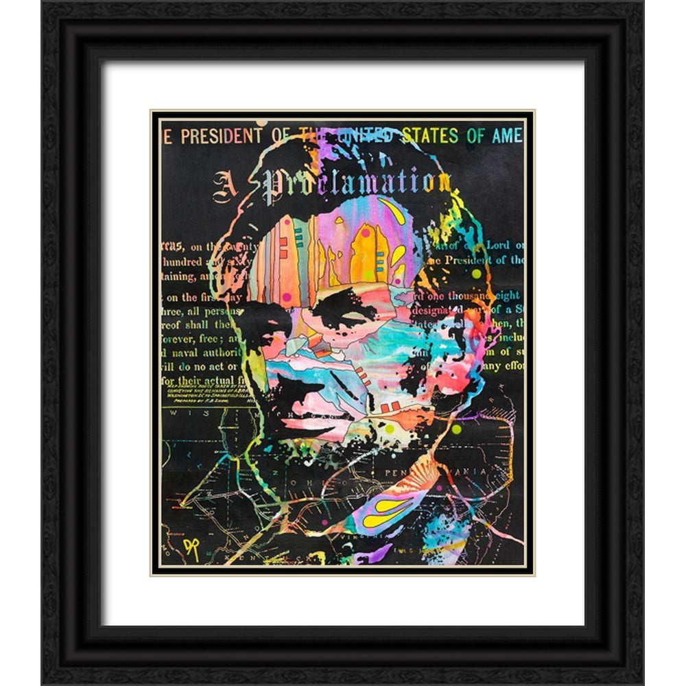 Dean Russo Collection 12x14 Black Ornate Wood Framed with Double ...
