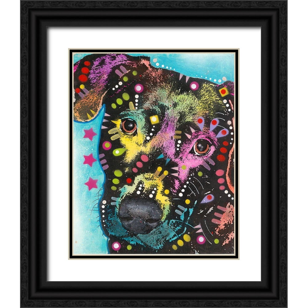 Dean Russo Collection 15x18 Black Ornate Wood Framed with Double ...