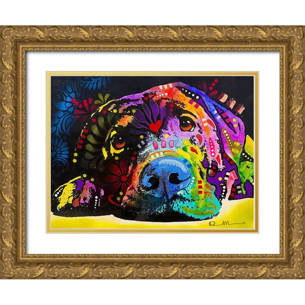 Dean Russo Collection 18x15 Gold Ornate Wood Framed with Double Matting ...