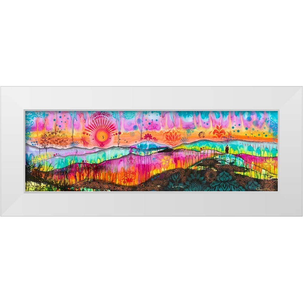 Dean Russo Collection 18x8 White Modern Wood Framed Museum Art Print ...