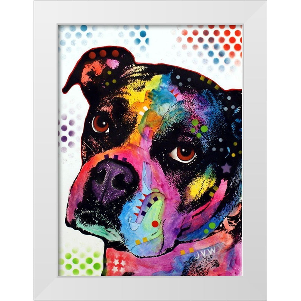 Dean Russo Collection 19x24 White Modern Wood Framed Museum Art Print ...