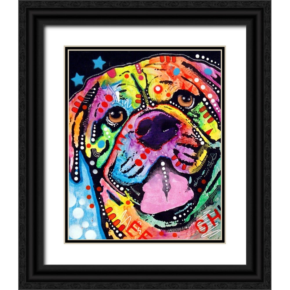 Dean Russo Collection 20x24 Black Ornate Wood Framed with Double ...