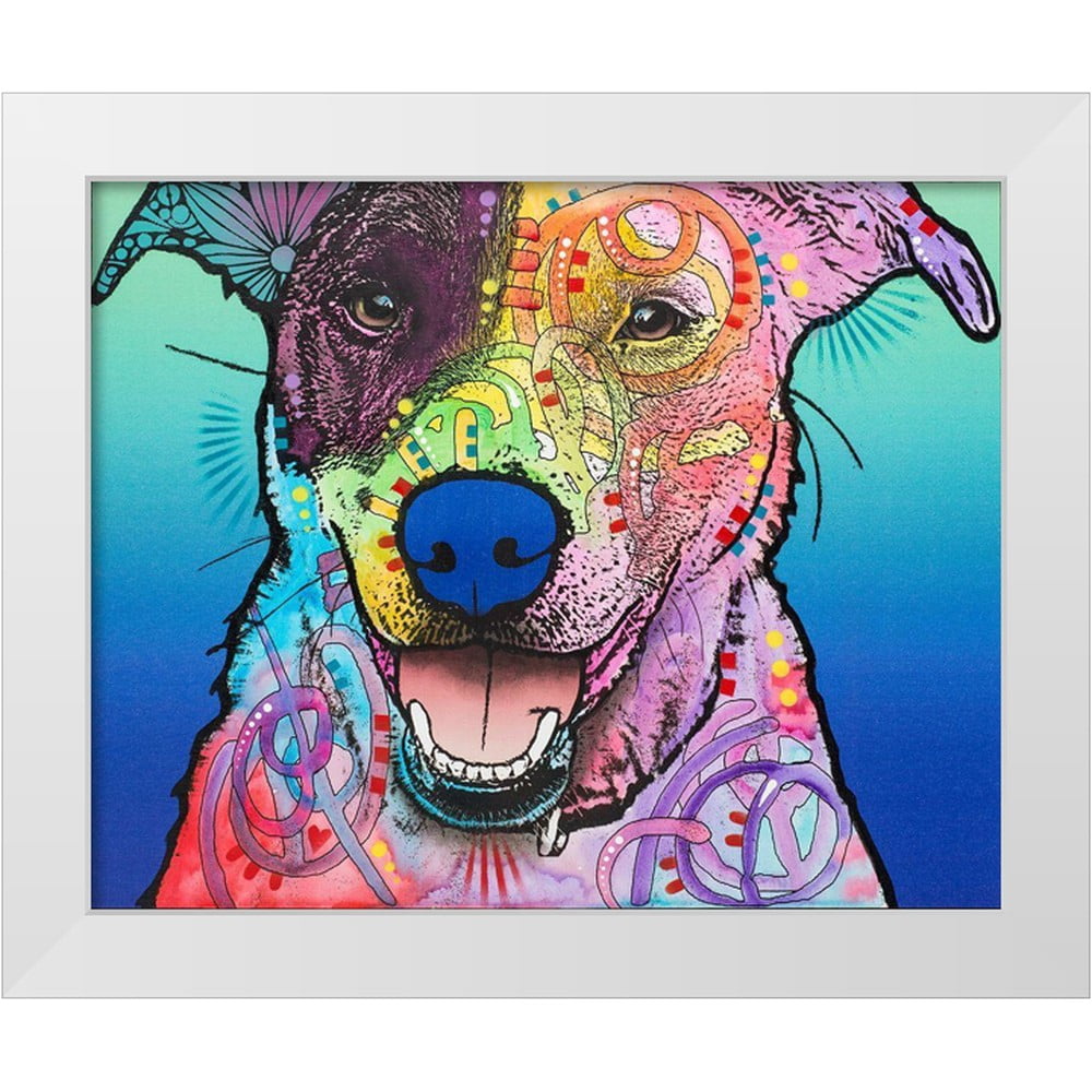 Dean Russo Collection 32x26 White Modern Wood Framed Museum Art Print Titled - Matilda Custom ...