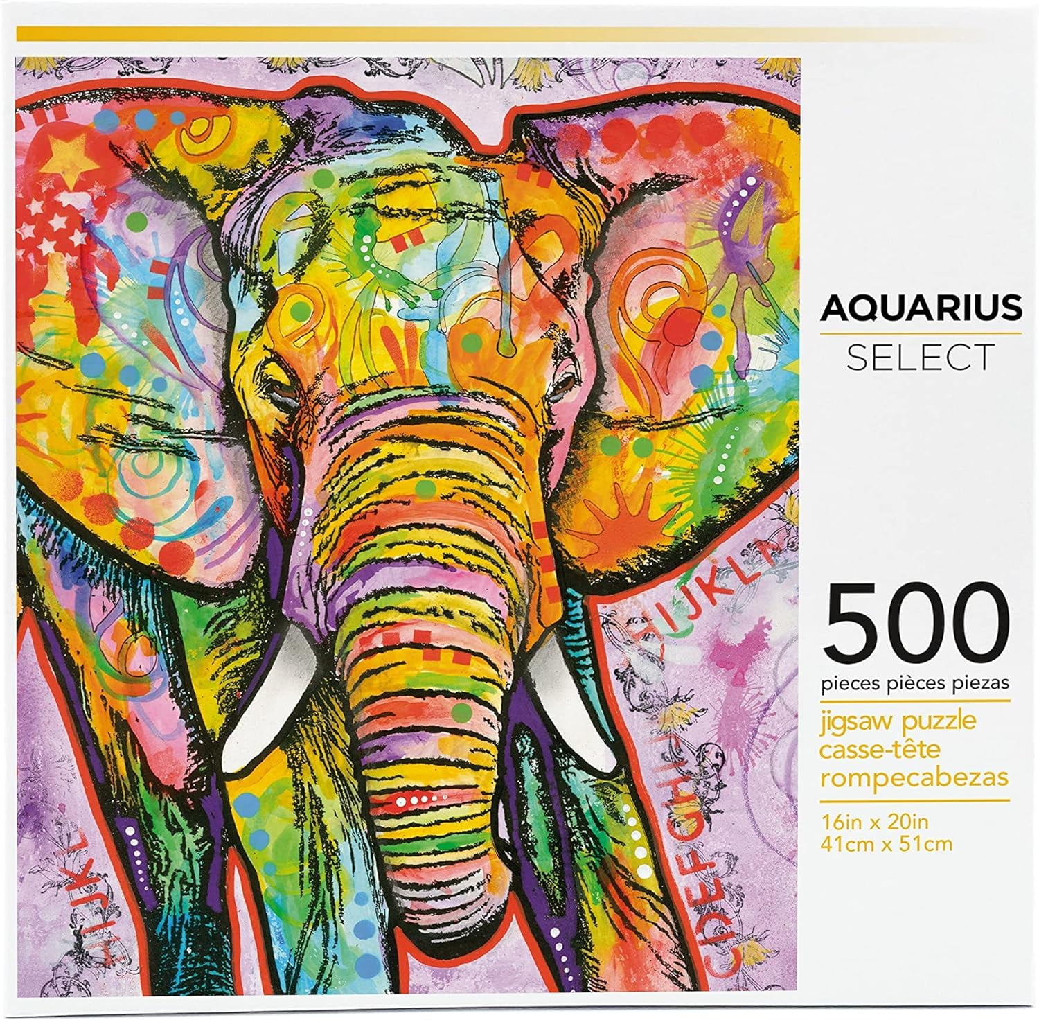 Dean Russo Elephant Puzzle (500 Piece Jigsaw Puzzle) - Glare Free ...