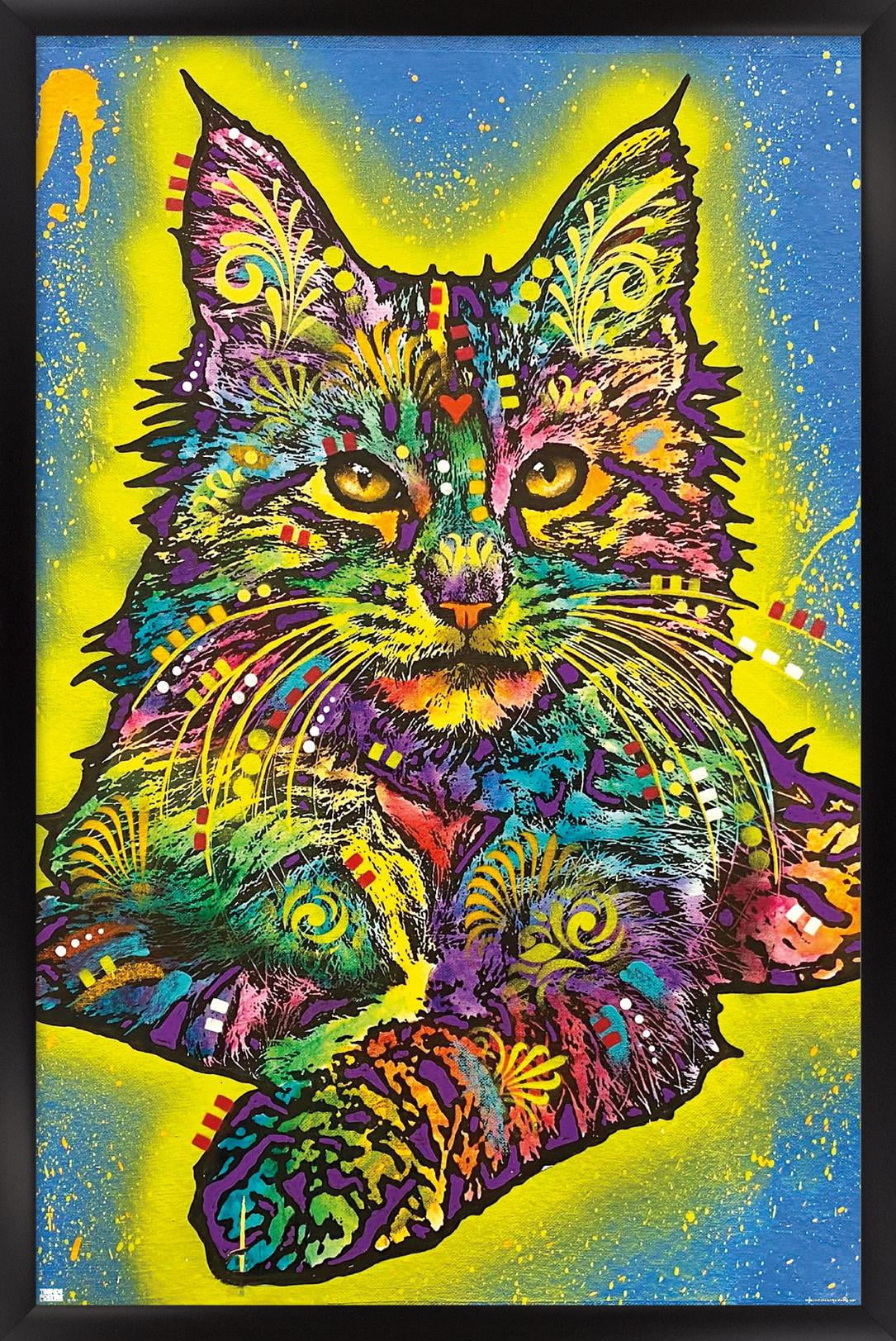 Dean Russo - Maine Coon 2 Wall Poster, 22.375" x 34" Framed - Walmart.com