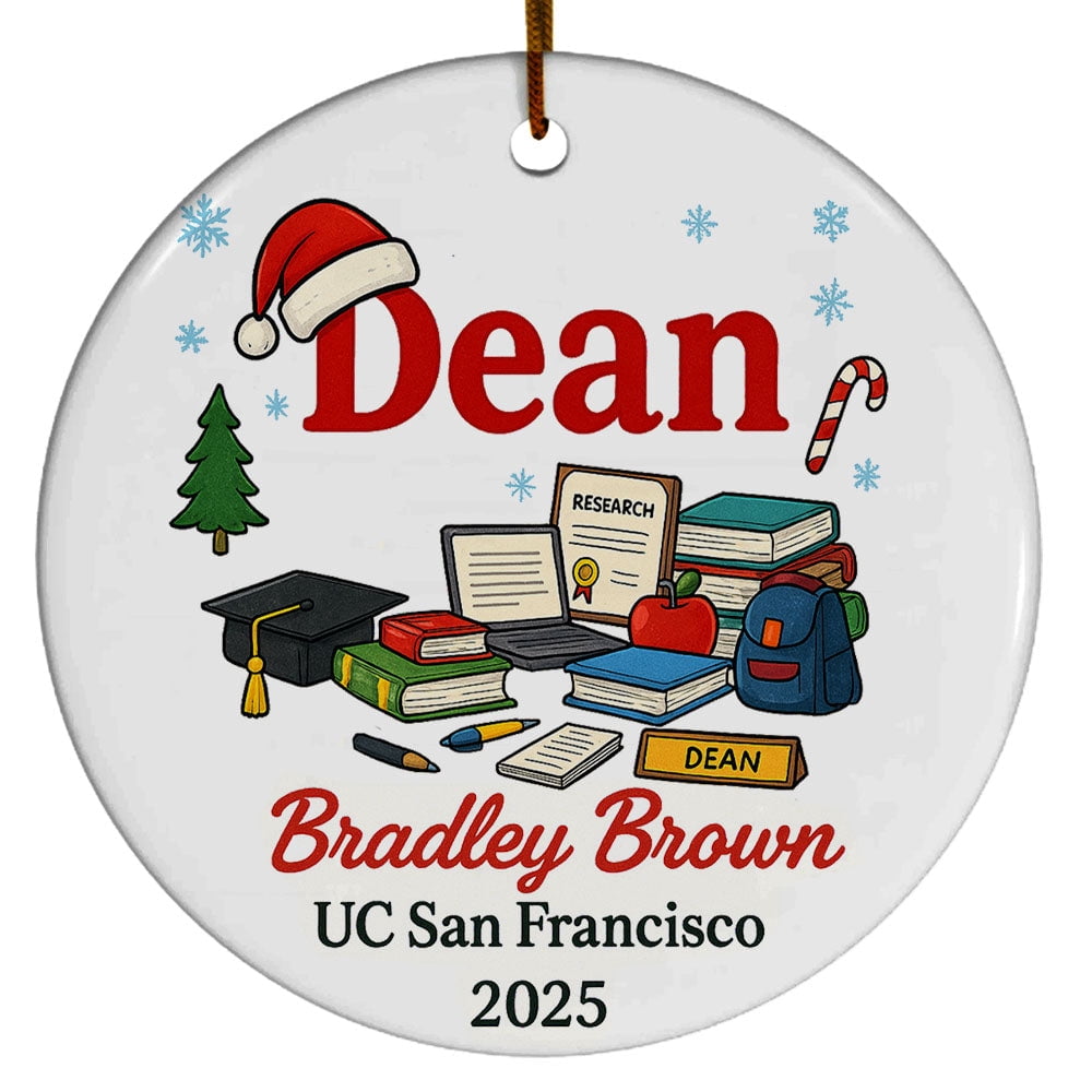 Dean Student Ornament, Christmas Ornament 2025, Personalized Gift for ...