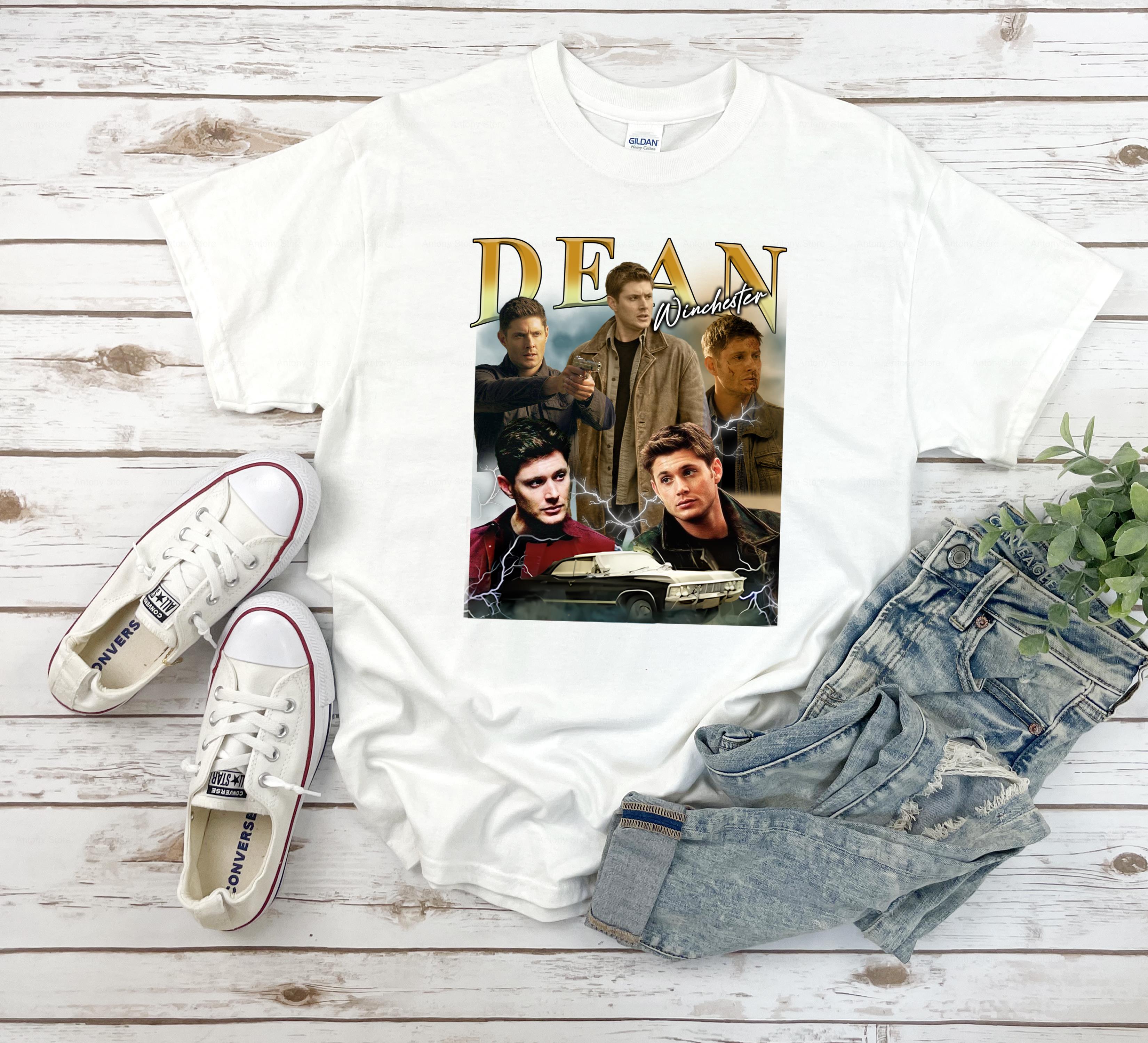 Dean Winchester Supernatural Vintage Themed Unisex T-Shirtunisex up to ...