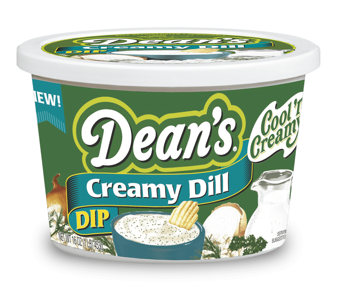 Dean's Creamy Dill Dip 16 oz Tub - Walmart.com