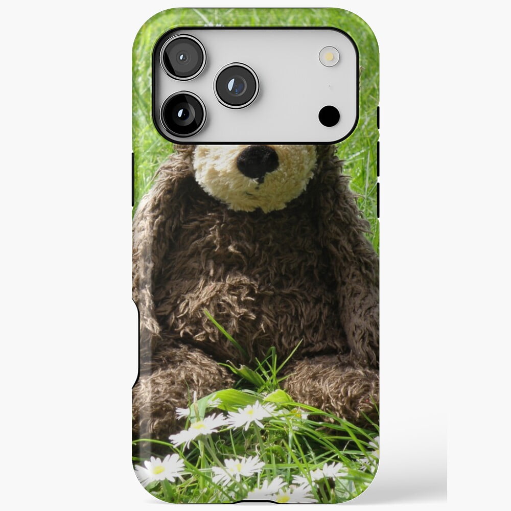 Deano Daisy Teddy Bear Art Phone Case for iPhone 11 12 13 14 15 16 17 ...