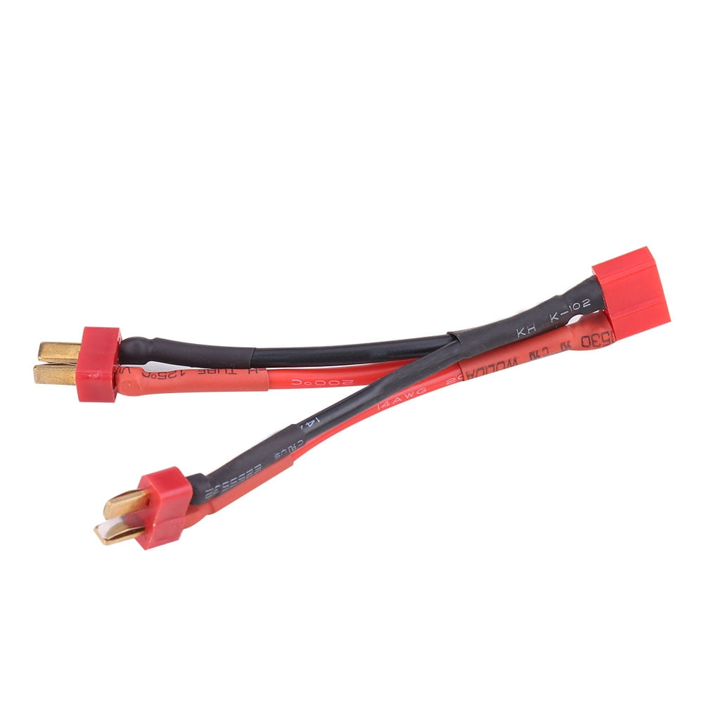 Deans Style T Plug 2 Male to T Plug 1 Female Power Cable Silicone Wire ...