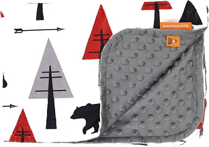 Dear Baby Gear Bears Deluxe Baby Blanket - Double Layer, Milestone ...