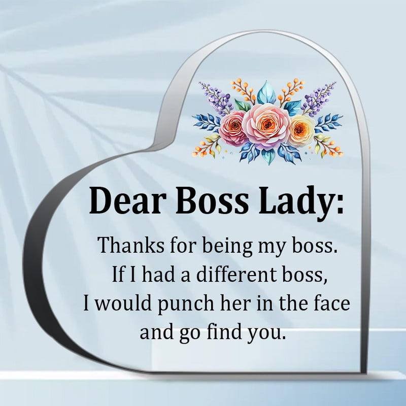 Dear Boss Lady Thanks For Being My Boss Gifts For Women Birthday ...
