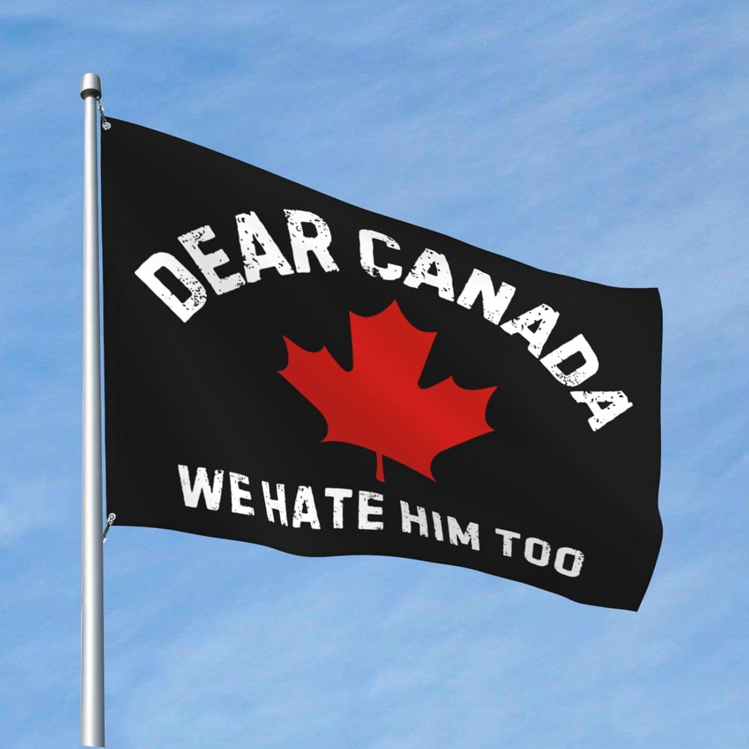 Dear CA We Hate Him Too Flags F K Flags 4x6 Ft House Tapestry Banner Outdoor Boat Yard Sign ...