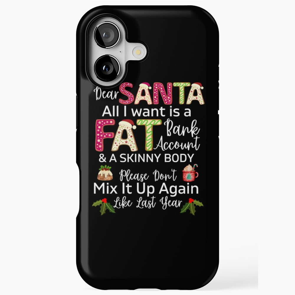 Dear Christmas Grandpa Funny Bank Quote Protective Case for iPhone 11 12 13 14 15 16 17 Pro Max ...