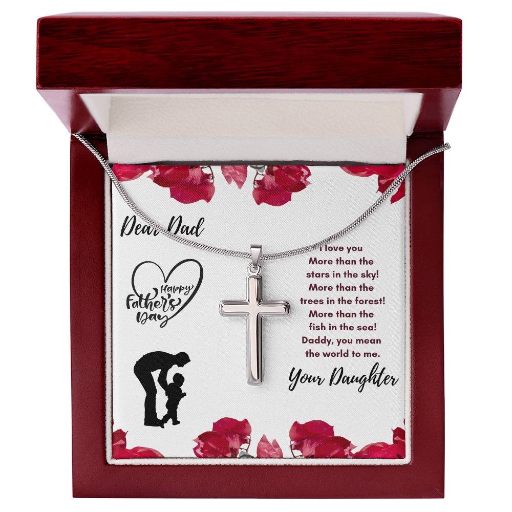 Dear Dad - I love You - Fathers Day - Faith, Cross Locket - Gift from ...