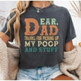 Dear Dad Thanks For Picking Up My Poop T-Shirt Funny Dog Dad Pet Parent ...