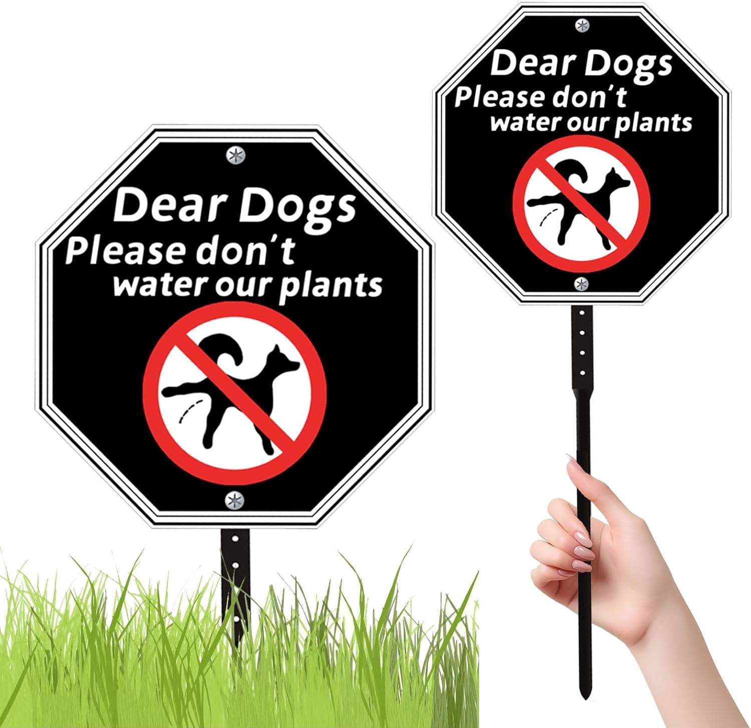 Dear Dogs Please Don't Water Our Plants,Funny Yard Sign with Stake ...