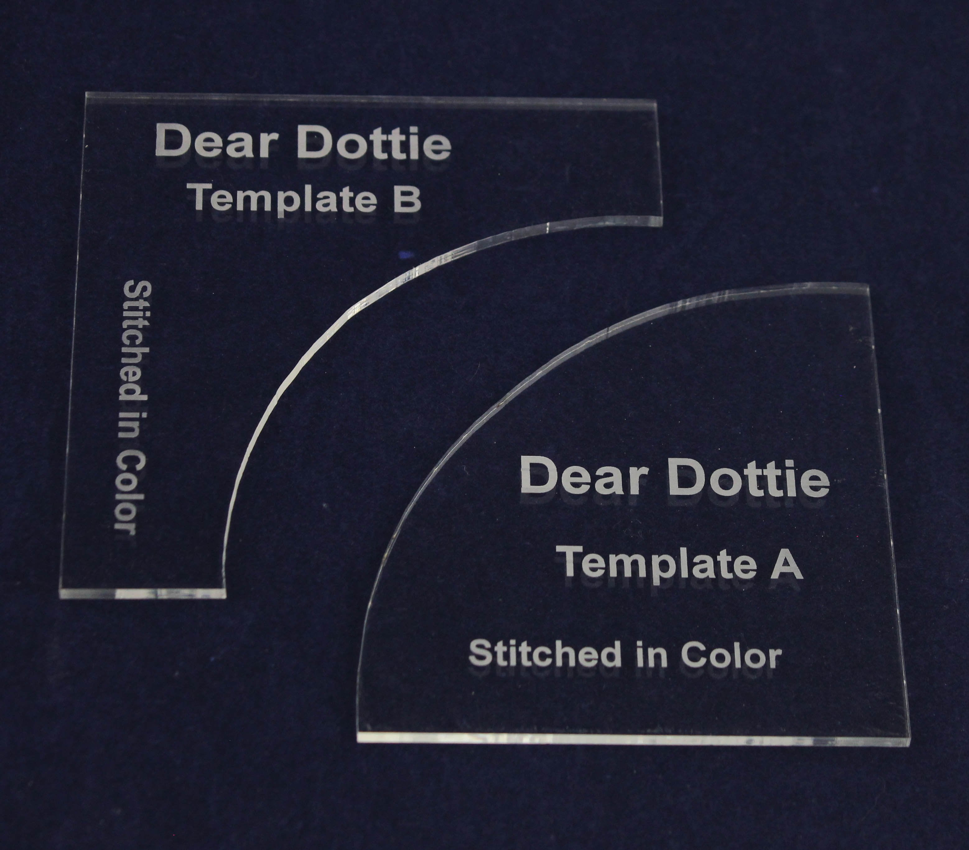 Dear Dottie Template Set Designed for use with the pattern created by ...