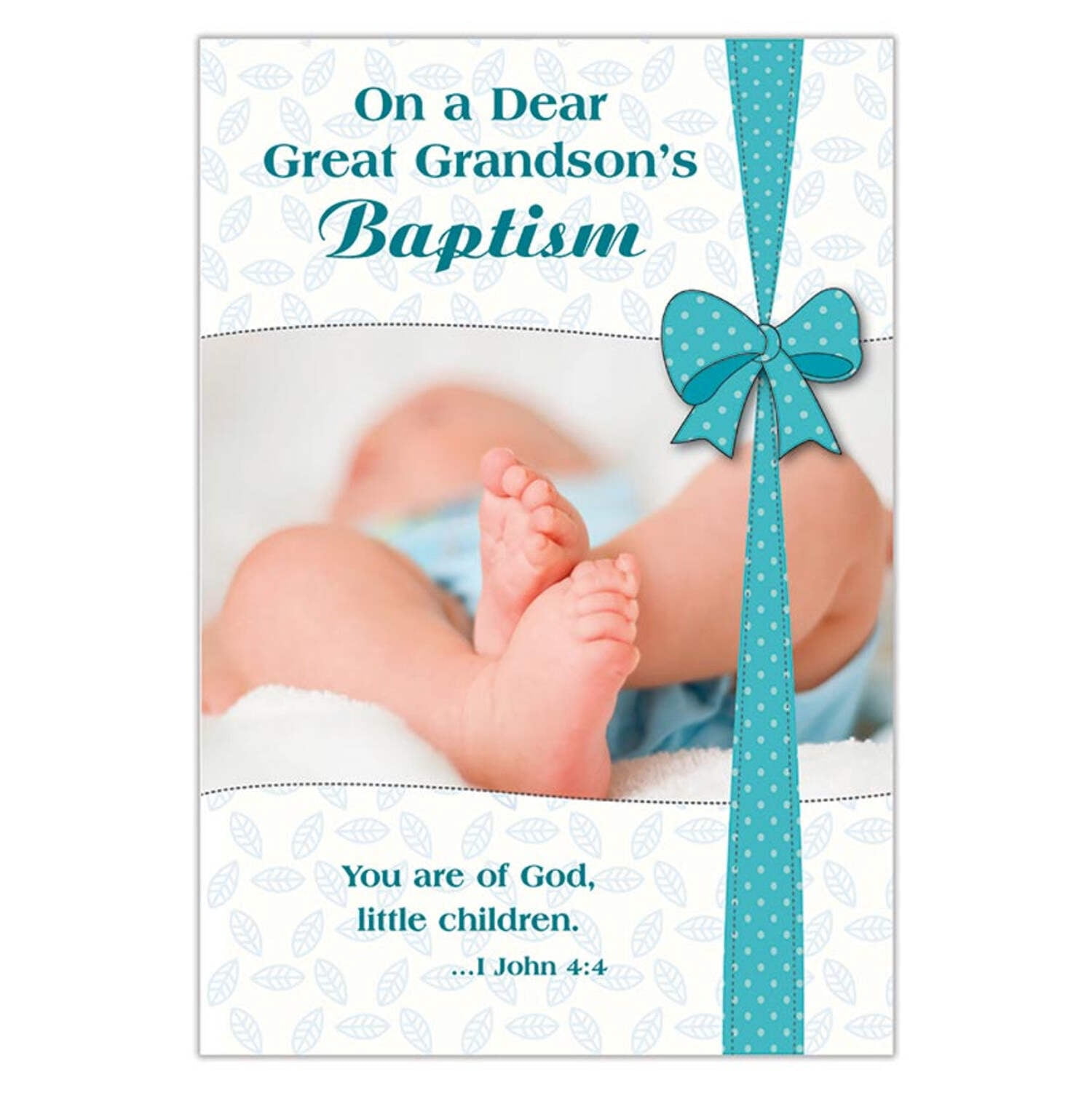 Dear Great Grandson's Baptism Card - Walmart.com