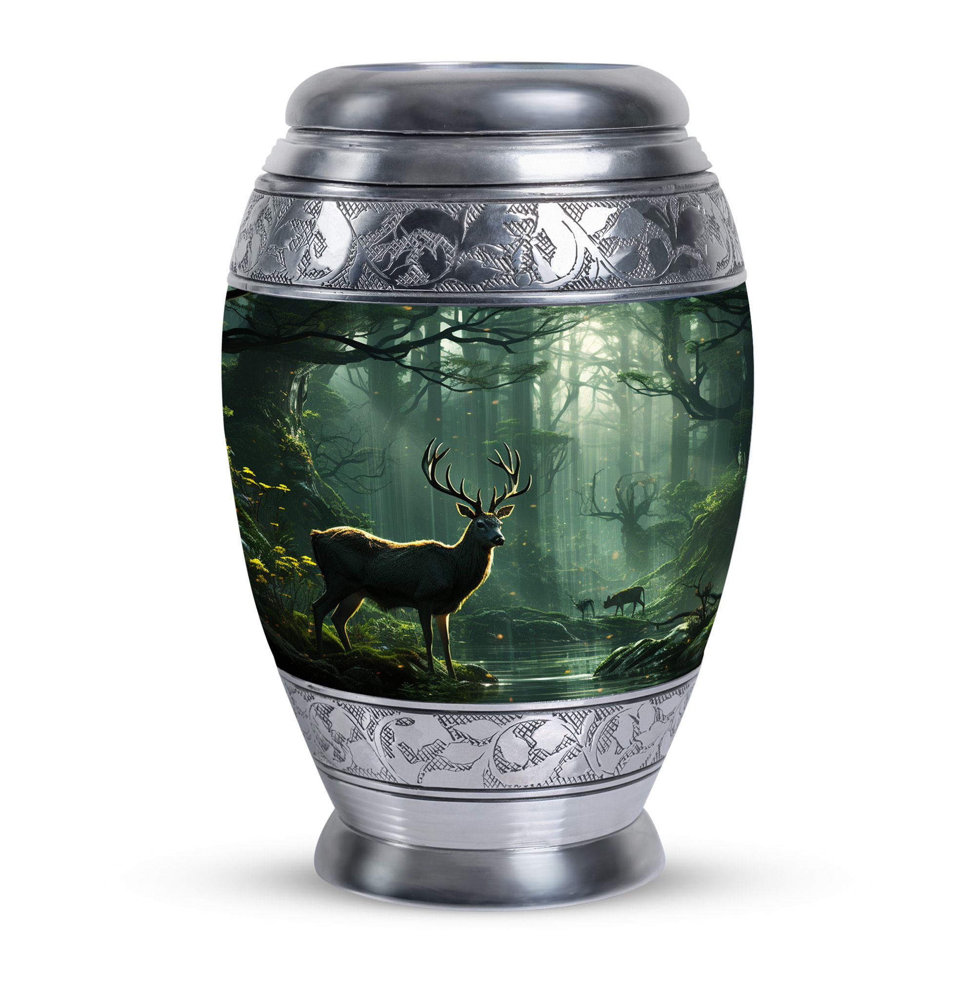 Dear In Mysterious Forest Urns For Human Ashes Adult Female, Memorial ...