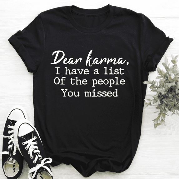 Dear Karma Tee Black Heather S Peachy Sunday T-Shirt - Walmart.com