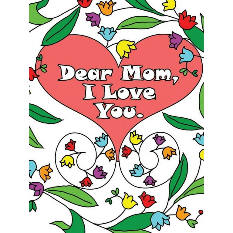 i love u mom coloring pages