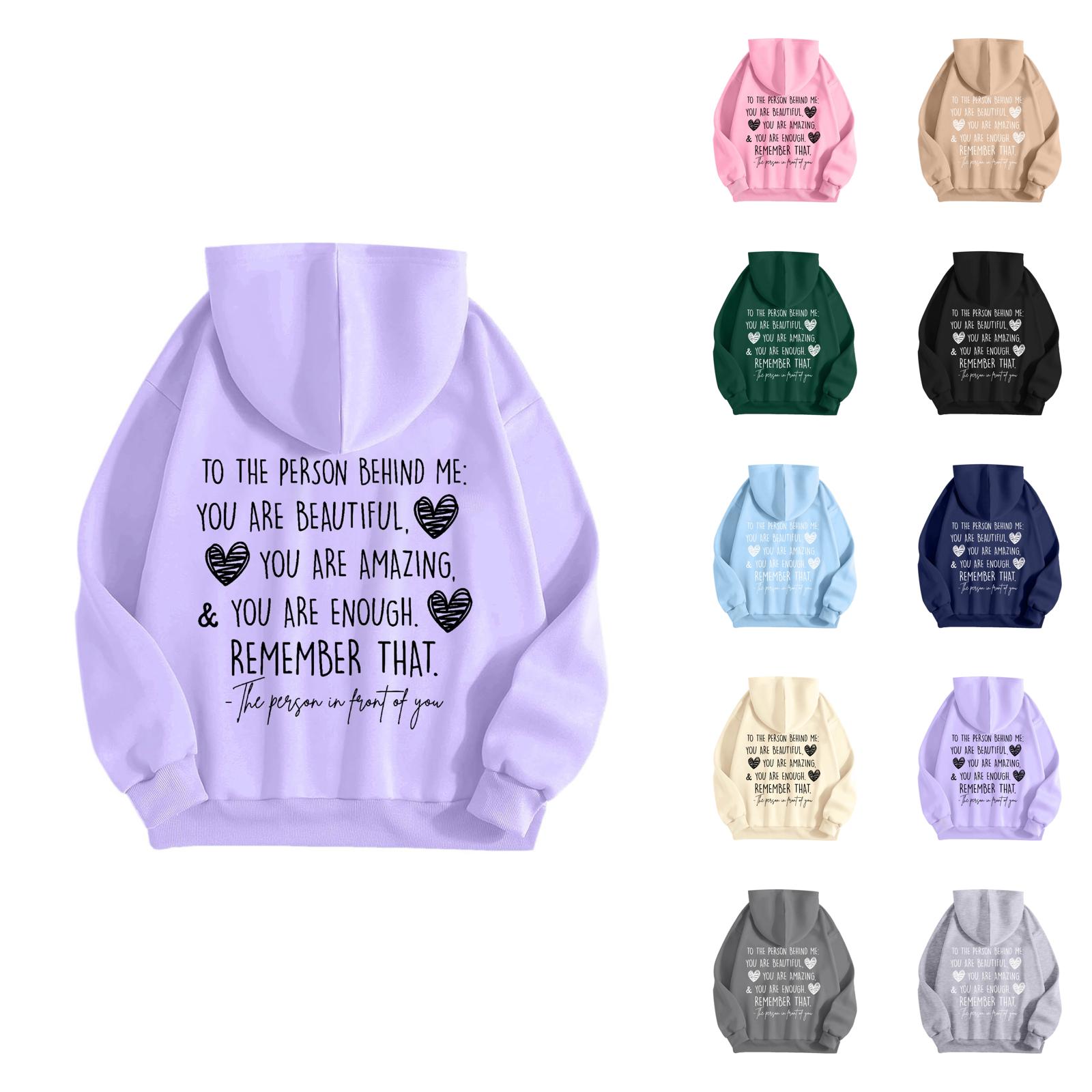 Dear Person Behind Me Hoodies for Women 2025 Fall Winter Trendy You Are ...