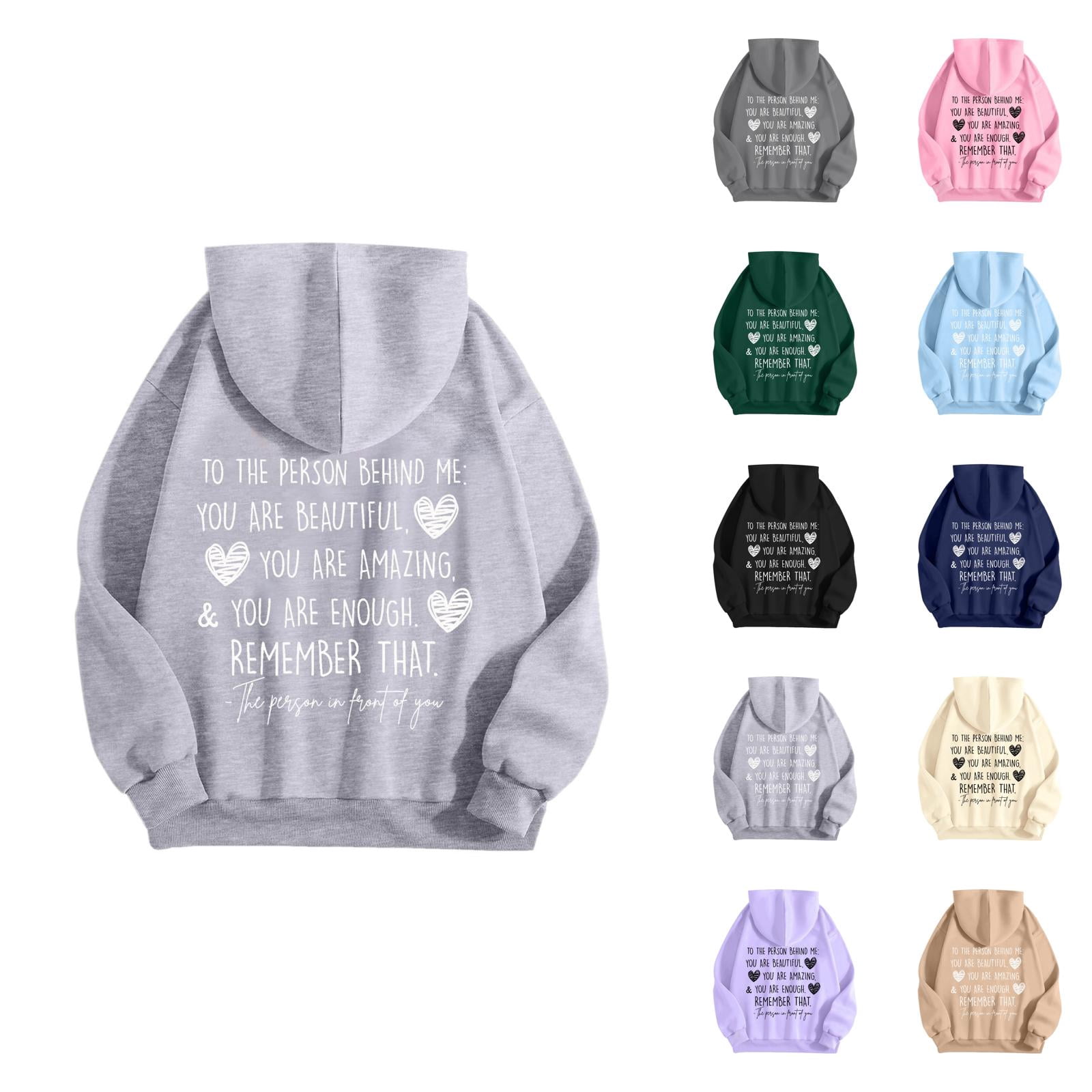 Dear Person Behind Me Hoodies for Women 2026 Casual Long Sleeve ...