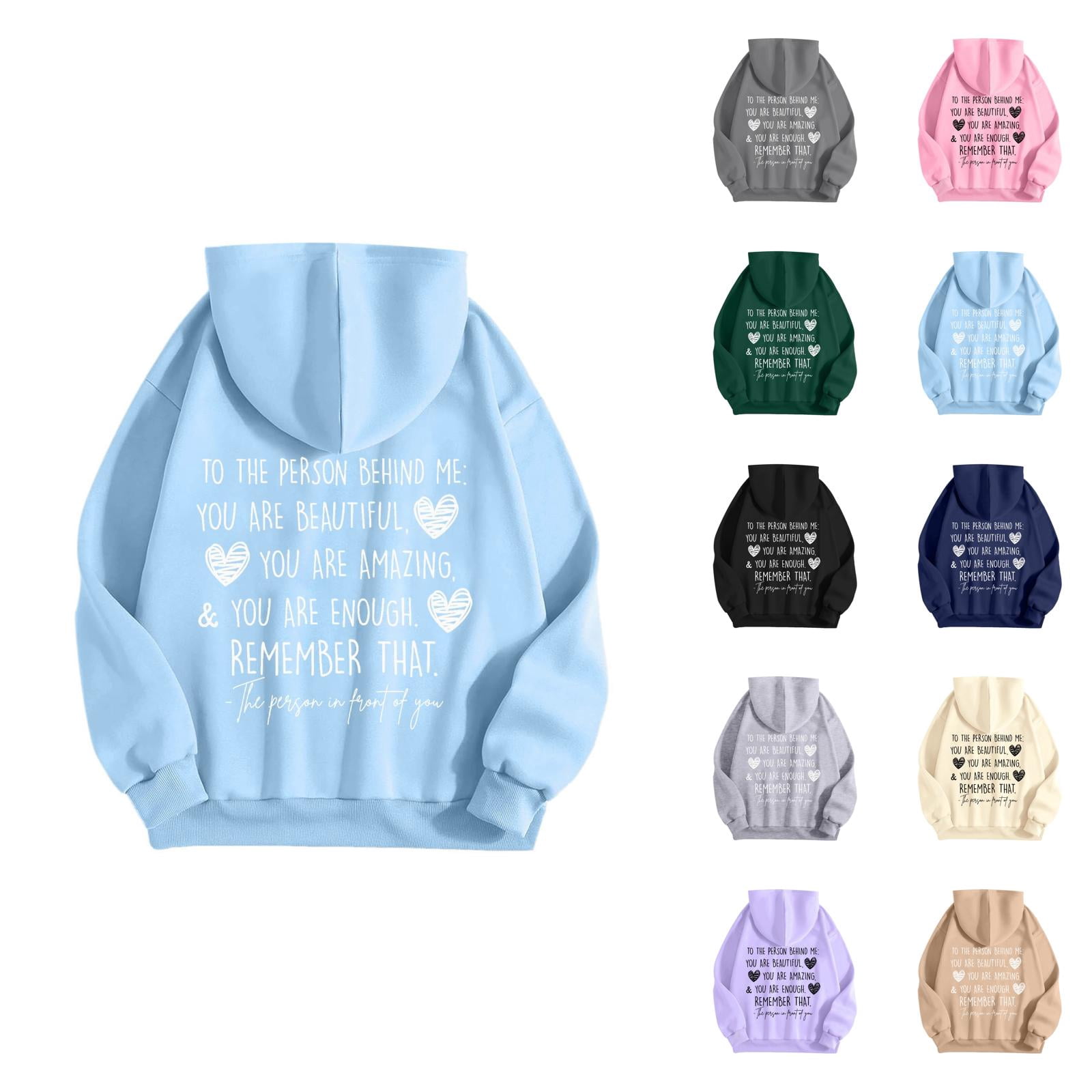 Dear Person Behind Me Hoodies for Women 2026 Casual Long Sleeve ...