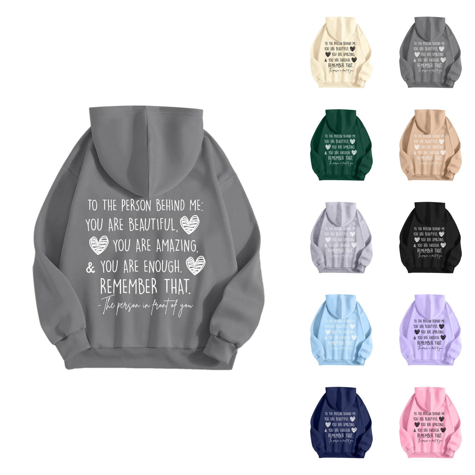 Dear Person Behind Me Hoodies for Women 2026 Trendy Fall Winter You Are ...