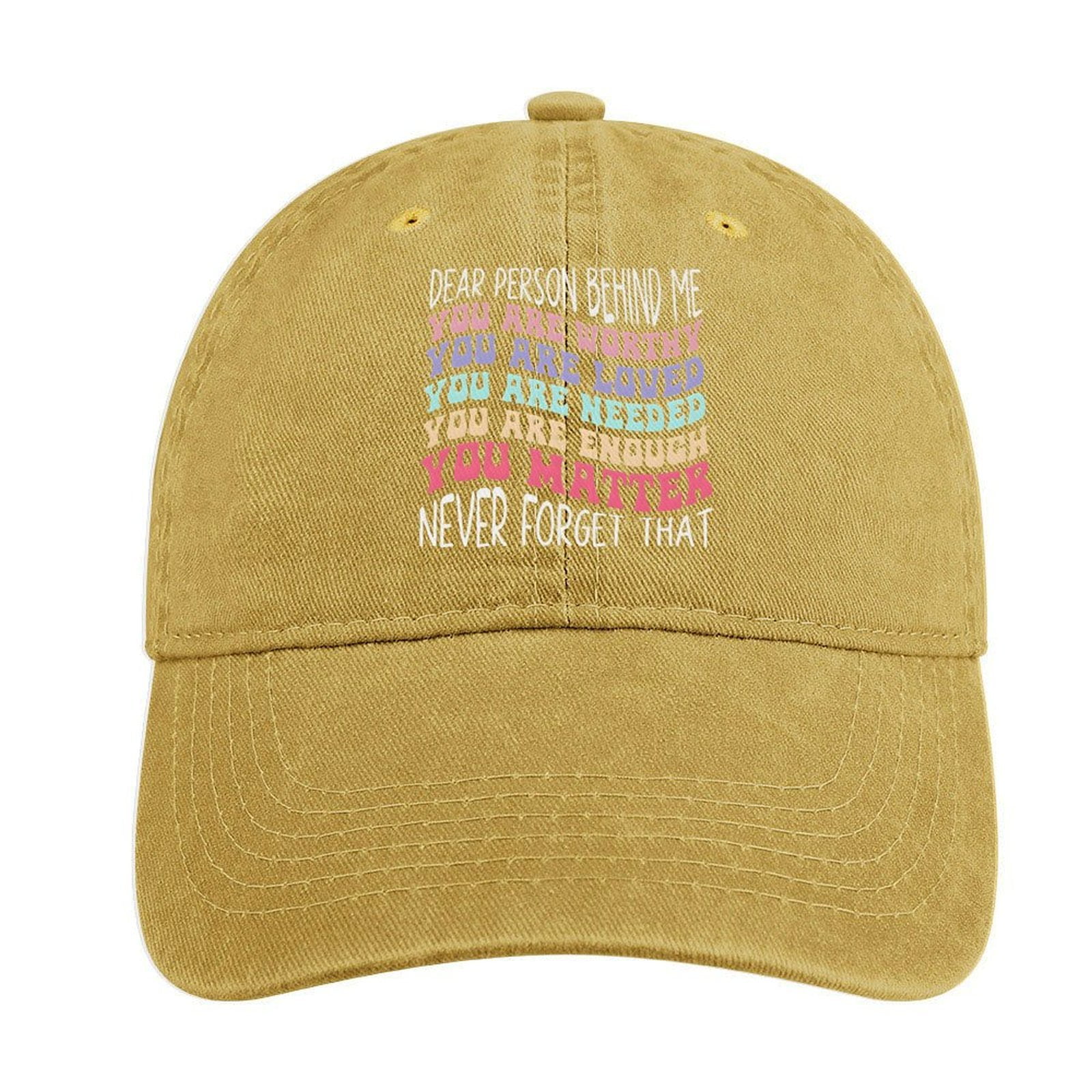 Dear Person Behind Me Sand Colour Hat Adjustable Funny Fashion Unisex ...