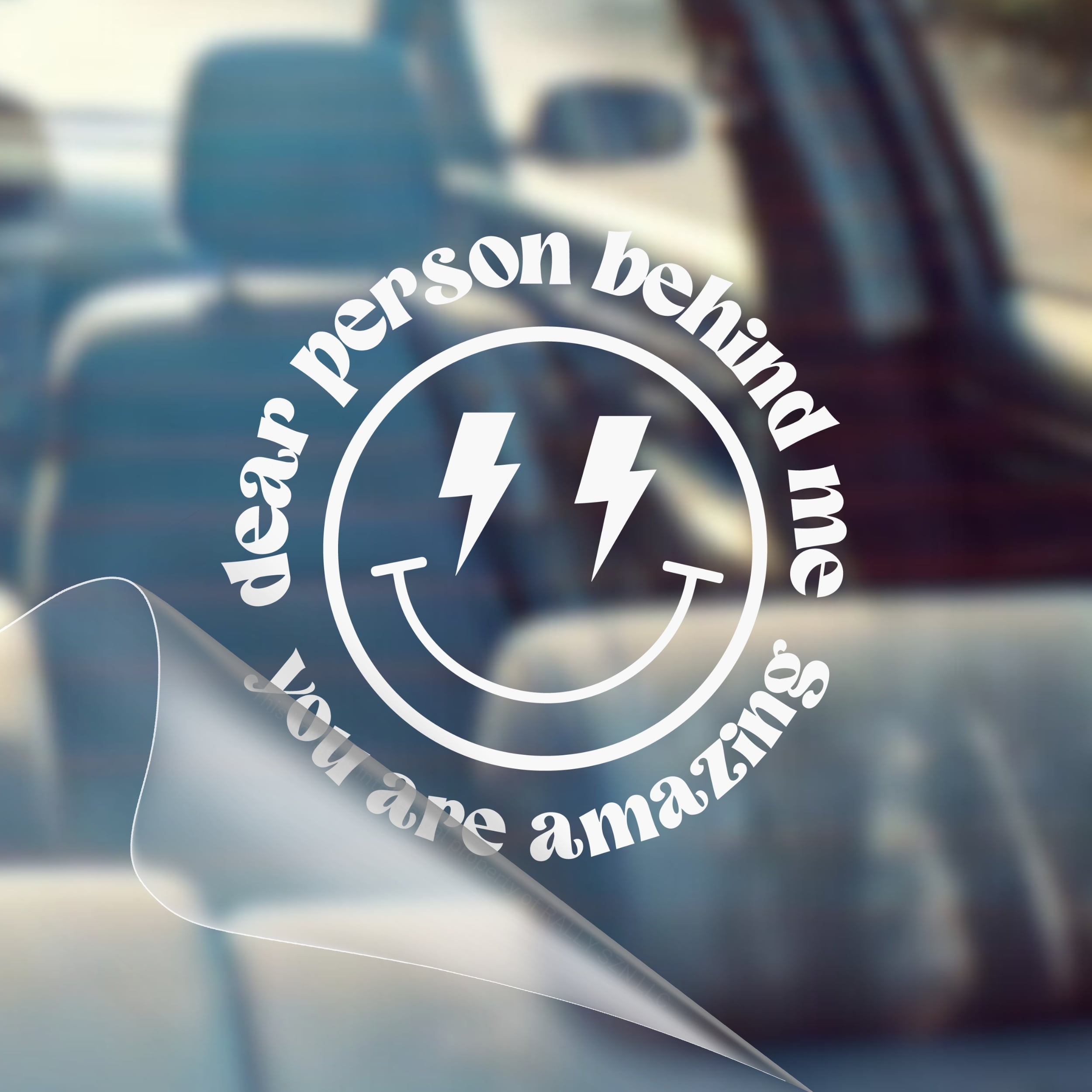 Dear Person Behind Me, You are Amazing - Motivational Car Vinyl Decal ...